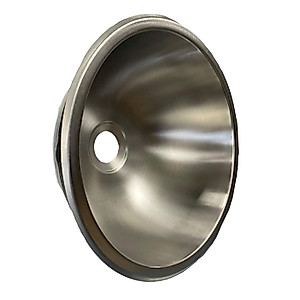 classAcustoms Class A Customs | 13inches Round Stainless Steel Sink | 300 Series Stainless Steel | RV Camper Motor Home Sink | Concession Sink | 22 Guage