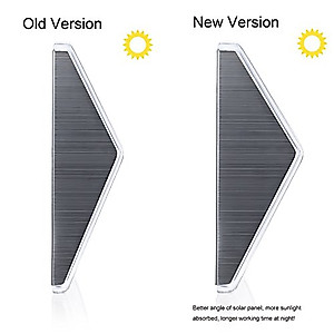 XLUX Solar Lights for Steps Decks Pathway Yard Stairs Fences, LED lamp, Outdoor Waterproof, Warm Light, 6 Pack