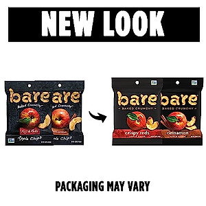 Bare Baked Crunchy, Apples Fuji & Reds and Cinnamon Variety Pack, 0.53 Ounce (Pack of 16)