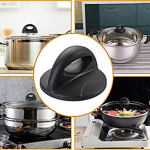 2 Pcs Universal Pot Lid Knob, Pot Lid Handle Replacement Knob, Kitchen Cookware Heat Resistant Pot Knob, Easy Grip Lid Handle, Compatible with Kitchen Cookware Casserole Glass Saucepan Kettle
