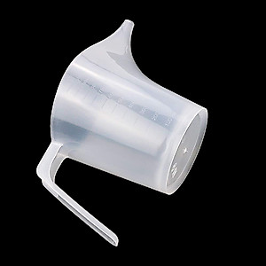 WYKOO Funnel Pitcher (1000ml) For Measuring, Easy Pour Measuring Cup with Funnel Spout, Filling Muffin Pans, Bake ware Molds, Salt Shakers, Spice Jars, Soap & Cakes Molds, Oils, Fluids（3-Pack）