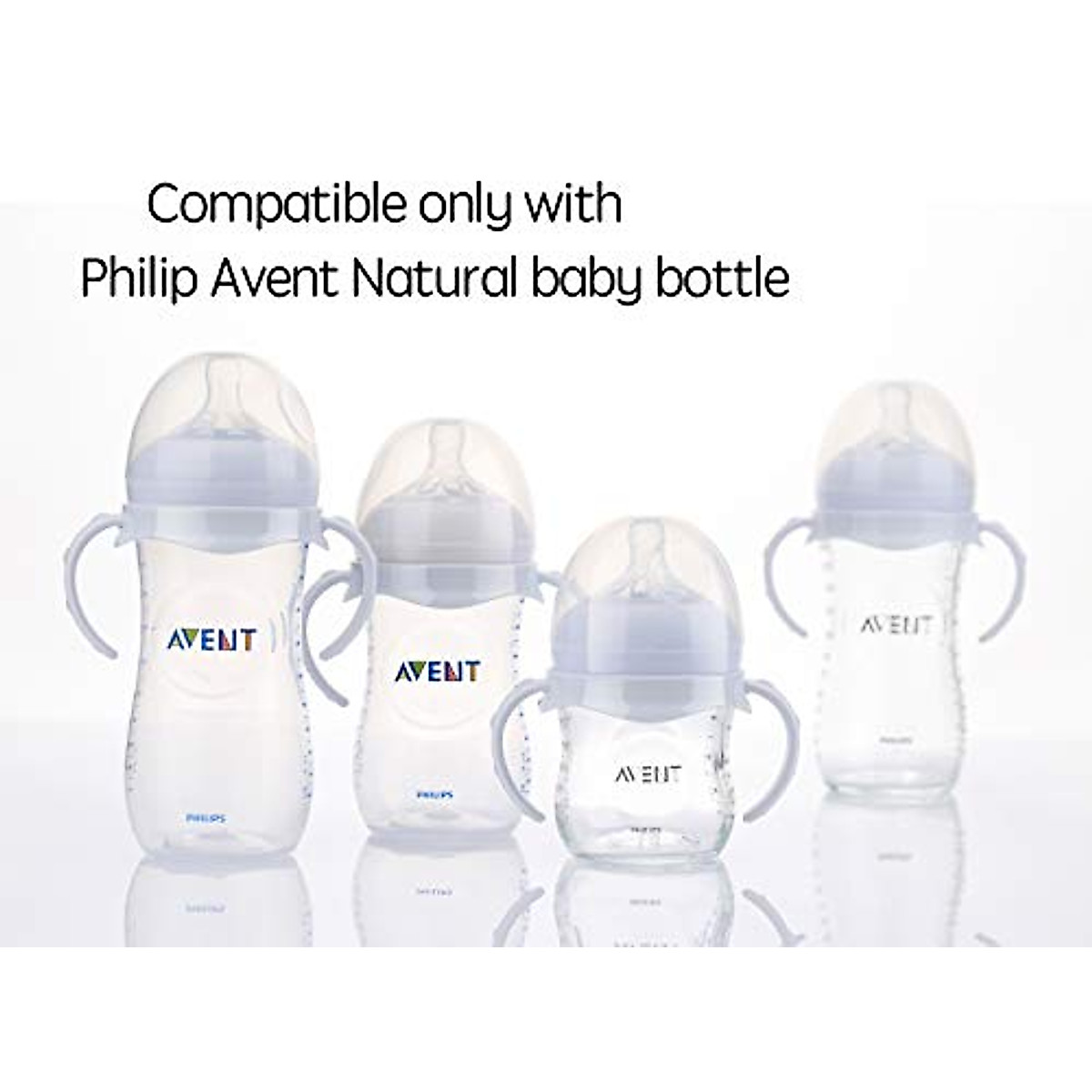 Compatible Baby Bottle Handles for Philips Avent Natural Baby Feeding Bottles, 2 Count