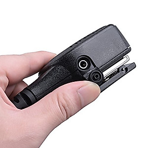 COMMIXC Shoulder Mic, Waterproof IP55 Handheld Speaker Mic with External 3.5mm Earpiece Jack, Compatible with 2.5mm/3.5mm 2-Pin Motorola Two-Way Radios