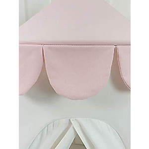 Domestic Objects | Castle Tower Play Tent | Kids Playhouse | Indoor Fort | Cotton Canvas | Premium Quality (42" Wide x 54" Tall) (Pink)