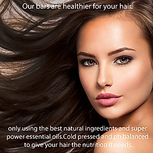 Truth & Love Beauty Lavender Lemon Shampoo Bar for Limp Oily Hair - Sustainable, Plastic Free, Eco-Friendly, Cruelty Free, Organic Natural Ingredients, Zero Waste. 3oz