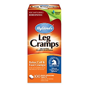 Hyland’s Naturals Leg Cramp Tablets, Natural Relief of Calf, Leg and Foot Cramp, 100 Count