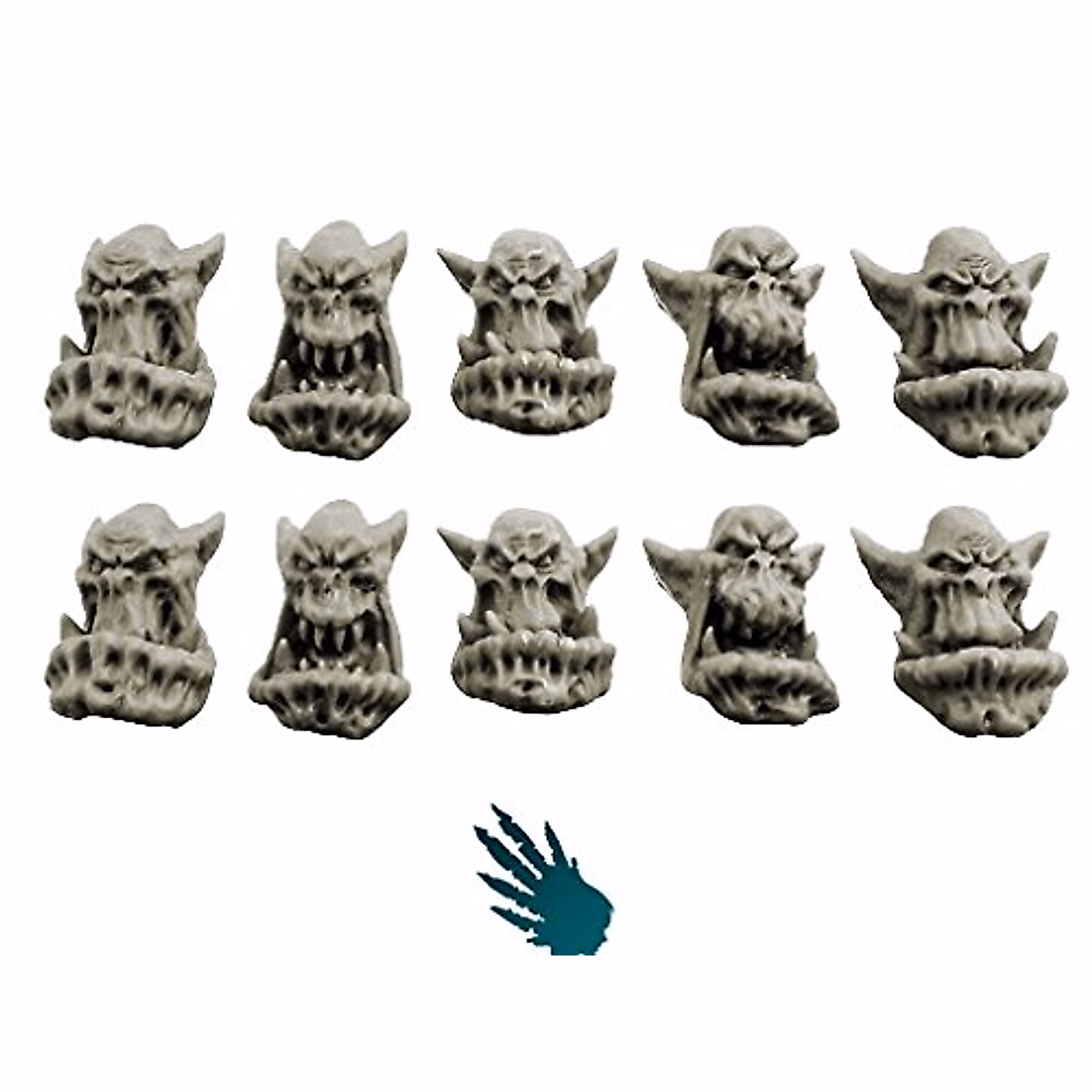 Spellcrow Orcs: Bulky Orcs Heads