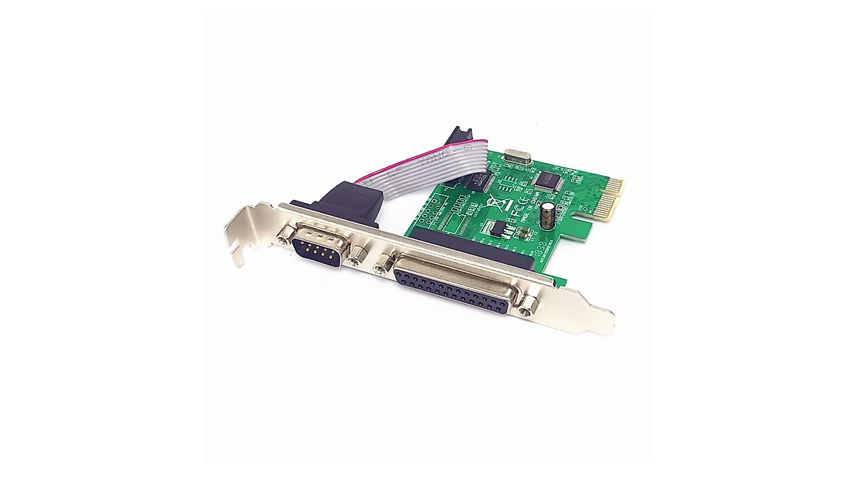 PCIe Combo Serial Parallel Expansion Card PCI Express to Printer LPT ...