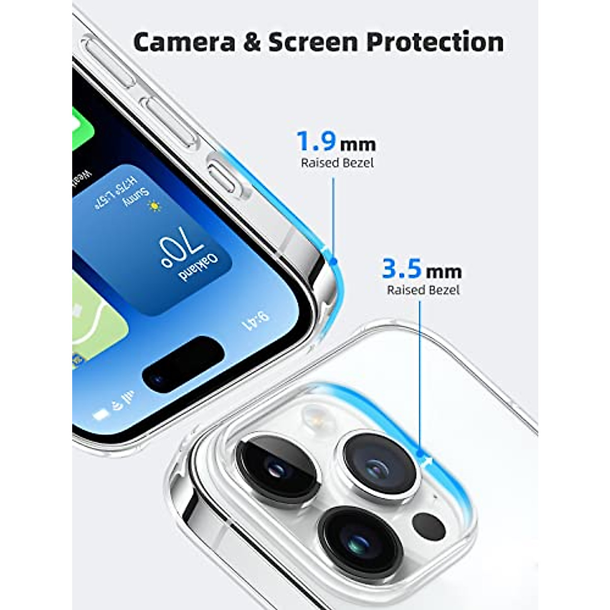 warmartter Designed for iPhone 14 Pro Max Case Clear, 6.7 Inch Case TPU Ultra Slim Shockproof Protective Phone Case with Anti-Scratch