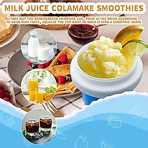 Slushy Cup Slushy Maker Cup TIK TOK Frozen Magic Squeeze Cup - Quick Cool Slushy Milk Shake Ice Cream Smoothies Cup