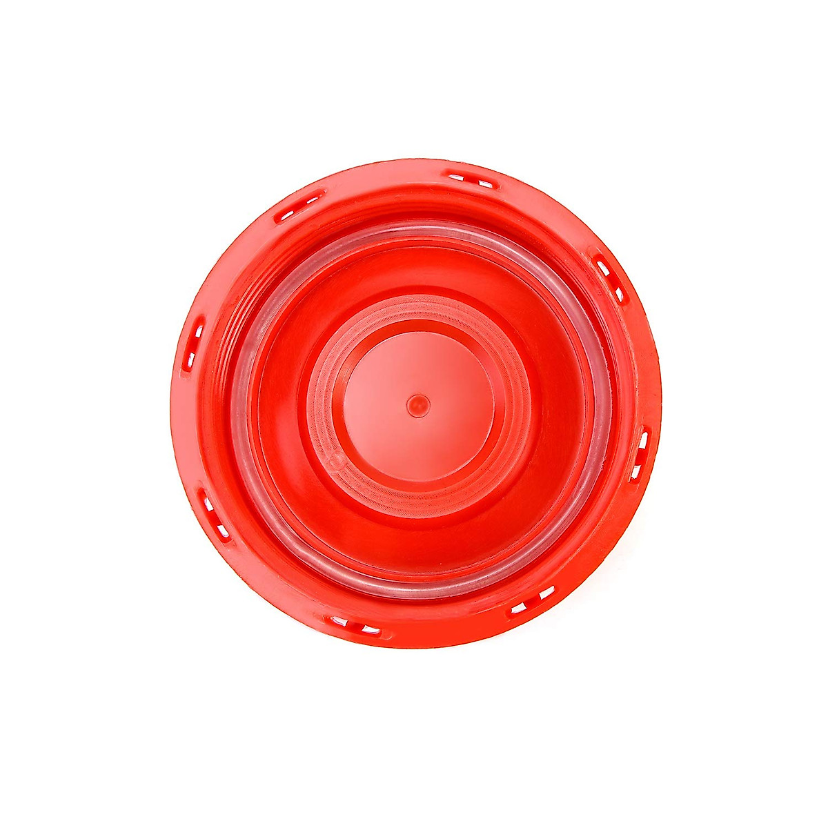 QWORK IBC Tote Lid Cover, 6.5" IBC Tank Water Liquid Tank Cap for Chemical, Food, Industries Storage, Red