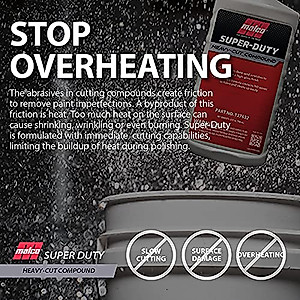 Malco Super Duty Heavy Cut Compound - Professional Cutting, Polishing and Finishing Compound / For Auto Paint Correction, Detailing and Buffing / 32 oz. (127632)