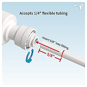 AQUATICLIFE 500259 Buddie Fit Hose Bib 1/4" Quick Connect, 2-Pack, Blue