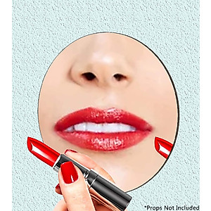 Marketing Holders Acrylic Mirror Round Circle 10" Inch Round Flat for DIY Craft Projects Safer Than Glass Light Weight Plastic Blind Spot Mirror Center Piece for Weddings and Events