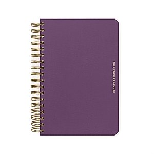 Full Focus Leather Coil Planner by Michael Hyatt - The #1 Daily Planner to Set Annual Goals, Increase Focus, Eliminate Overwhelm, and Achieve Your Biggest Goals - Hardcover (Eggplant)