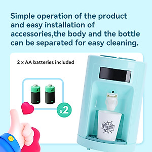 Mini Water Dispenser,Pretend Play Kitchen Playsets Kids Water Dispenser, Play Kitchen with Lights and Sounds Small Water Dispenser Age 3+