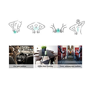 NiYoung Excellent Support & Comfort Memory Foam Seat Cushion Soft Cool Cushion, Enhanced Office Chair Wheelchair Car Seat Cushion for Back Hip Pain Relief - Indiana Western Southwest Mesas