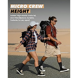 PAPLUS Compression Running Sock for Men and Women 3 Pairs, Cushioned Athletic Crew Socks with Arch Support