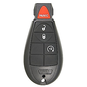 Replacement Keyless Remote Fob Key Shell Case Replacement Fit For 2013-2018 Ram Truck 1500 2500 3500 GQ4-53T 56046955
