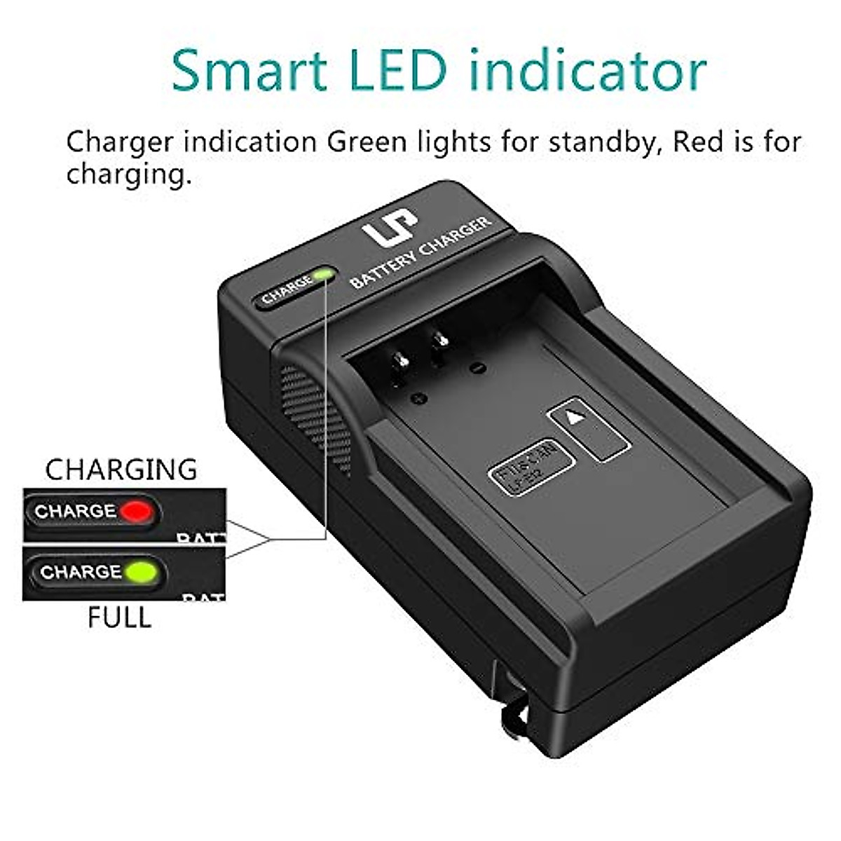 LP-E12 Battery Charger, LP Charger Compatible with Canon EOS M100, M50, M10, M2, M, Rebel SL1, 100D PowerShot SX70 HS, Kiss M, Kiss X7 & More