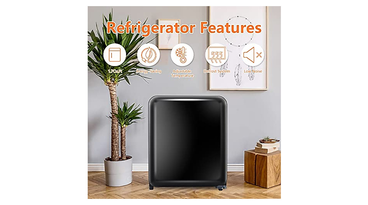 Antarctic Star Compact Mini Fridge for Dorms & Offices | 1.7 Cu. Ft.
