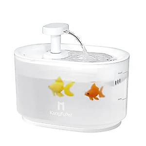 KungFuPet Cat Water Fountain with Wireless Pump, Filtered 3.5L Automatic Pet Quiet Large Dog Water Dispenser for Inside Drinking , BPA-Free