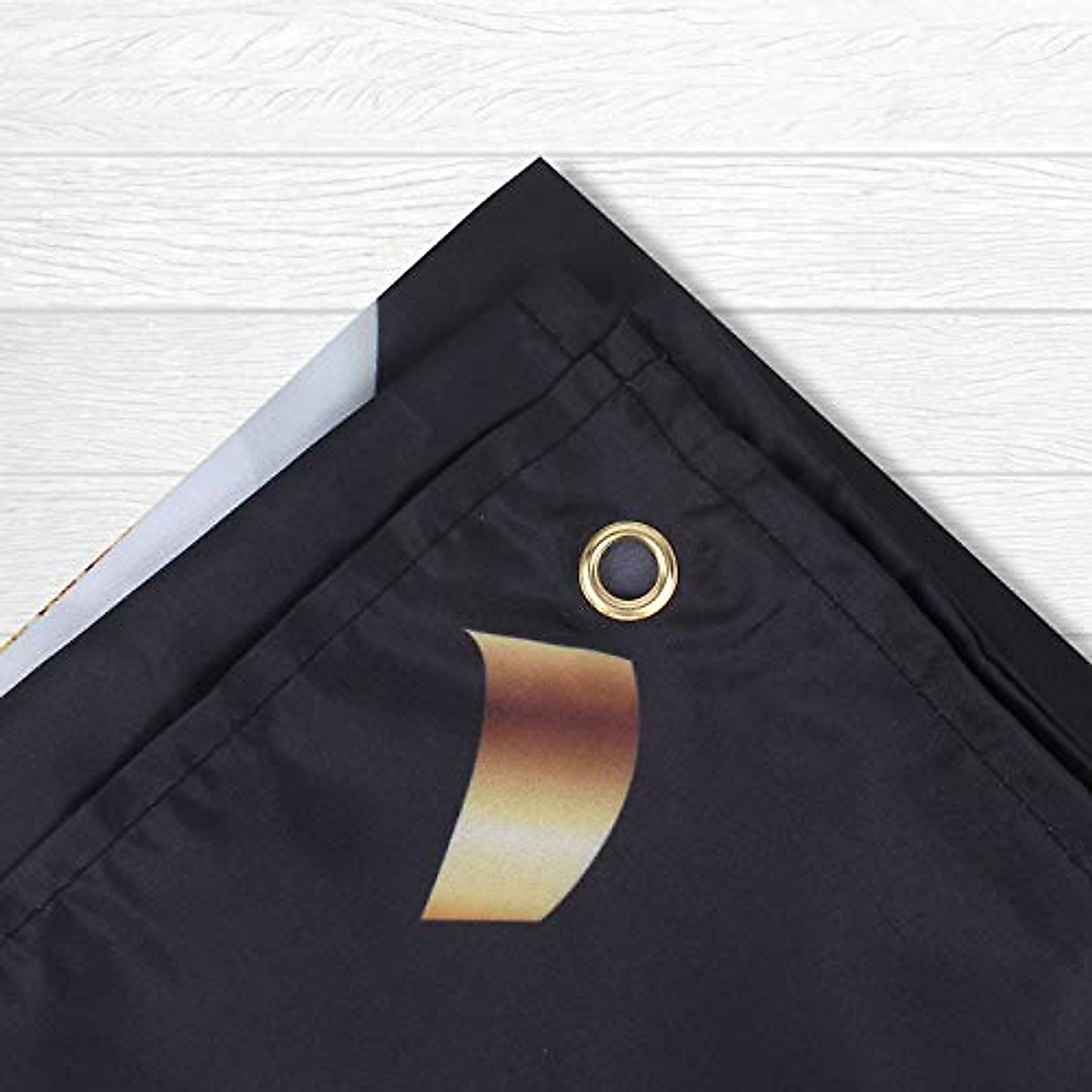 PAKBOOM Happy 75th Birthday Door Cover Porch Banner Sign Set - 75 Years Old Birthday Decorations Party Supplies for Men - Black Gold