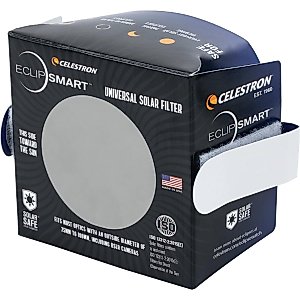 Celestron – EclipSmart Safe Solar Eclipse Telescope and Camera Filter – Meets ISO 12312-2:2015(E) Standards – Works with Your Telescope, Spotting Scope, or DSLR Camera – Observe + Photograph Eclipses