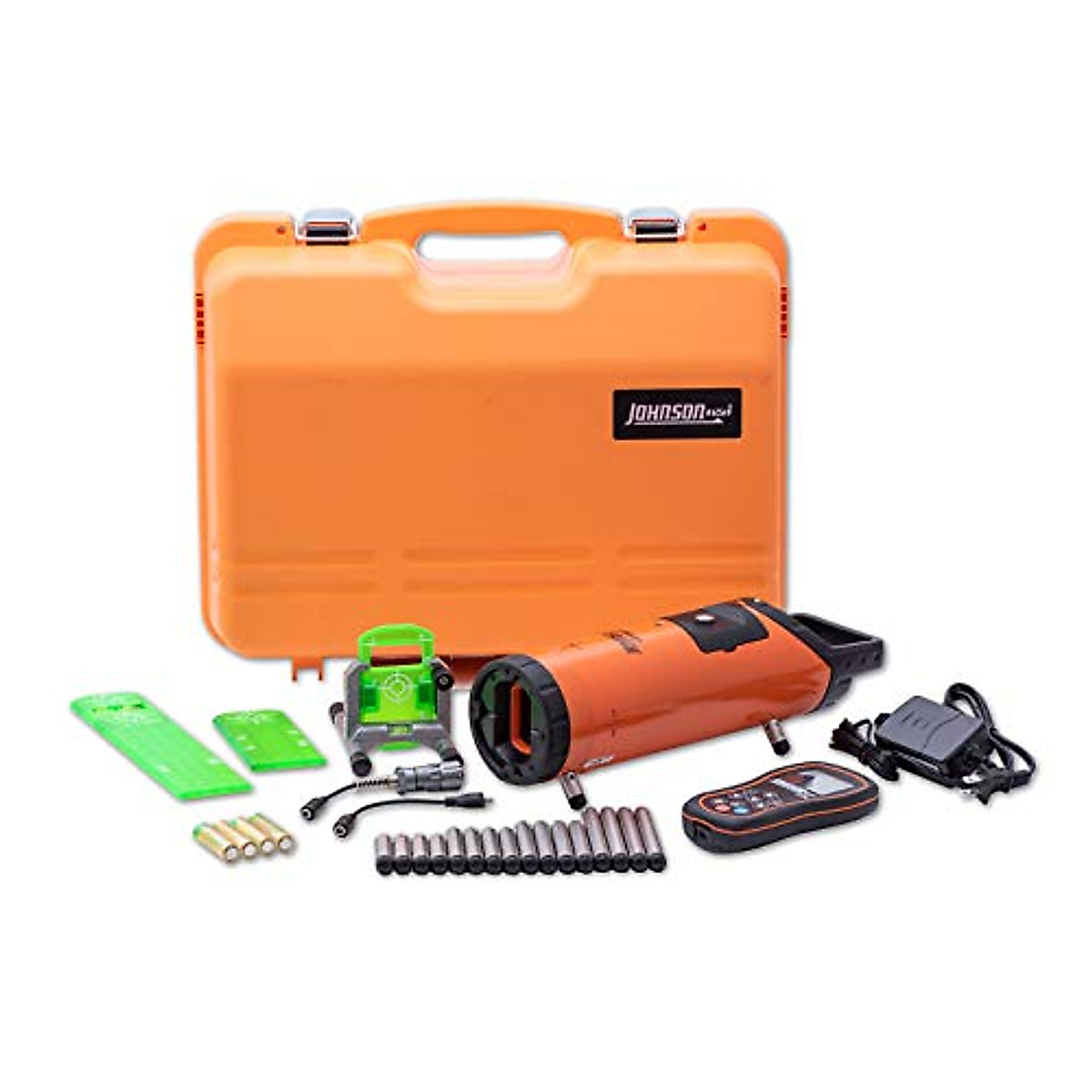 Johnson Level & Tool 40-6698 Electronic Self-Leveling Pipe Laser with GreenBrite Technology, Green, 1 Laser