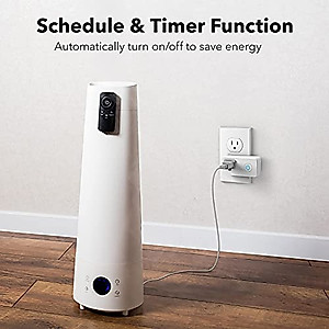 BN-LINK WiFi Heavy Duty Smart Plug Outlet, No Hub Required with Timer Function, White, Compatible with Alexa and Google Assistant, 2.4 Ghz Network Only (4 Pack)