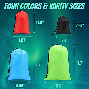 iMucci 24Pcs Drawstring Bag Waterproof sack Nylon Bag ditty bag for Gym Traveling, Hiking, Yoga, Shopping