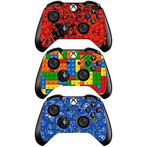FOTTCZ [3PCS] Vinyl Skin for Xbox One Controller Cover Decal Sticker - 3pcs. Mix Style C