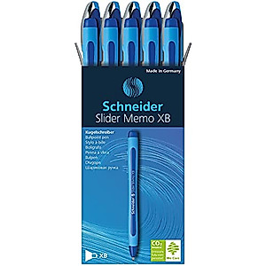 Schneider Slider Memo, Stick, Extrabold, 10 Pack, Blue (STW150203)