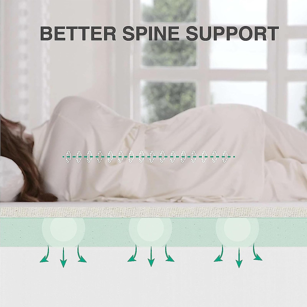 Queen Size Mattress, 10 Inch Gel Memory Foam Mattress for Cool Sleep & Pressure Relief, CertiPUR-US Bed Mattress in a Box, Medium Firm Mattresses with Motion Isolating, Cloud-Like Experience