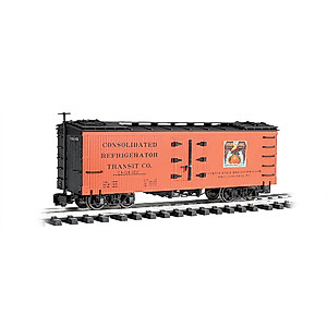Train Rolling Stock Reefer Car Golden Eagle Oranges Large Scale