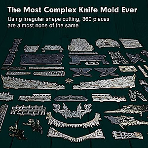 3D Puzzles for Adults Green LED Flying Dutchman 360 Pieces Haunted Pirate Ship Arts & Crafts for Adults Gifts for Men Women Model Kits, Lighting Ghost Ship Decor Brain Teaser Puzzles for Adults