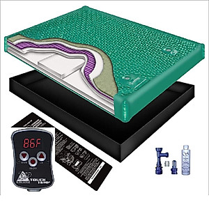 INNOMAX 100% WAVELESS WATERBED Mattress/Liner/Digital Heater/Fill Drain/Conditioner KIT (California King 72x84 1G9GT1)