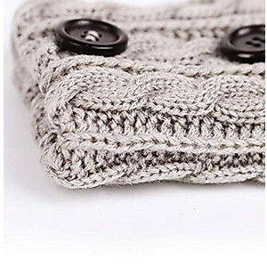 Winter Cable Knit Leg Warmers, Short Women Crochet Boot, Black, Size Normal