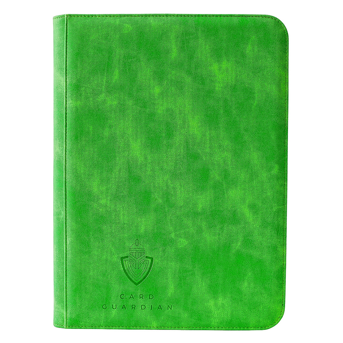 Card Guardian - 9 Pocket Premium+ Binder with Zipper for 504 Cards - Side Loading Pockets for Trading Card Games TCG (Green)