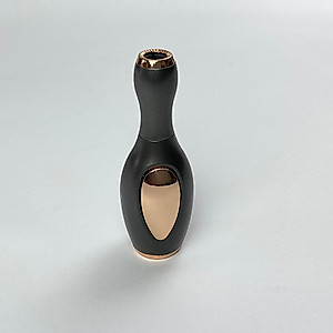 Jet Torch Lighter, Solar Beam Torch, Turbine Torcher, Windproof Adjustable Refillable Cool Lighter for Candle Camping BBQ Kitchen, Mens Gifts (Without Gas) (Black)