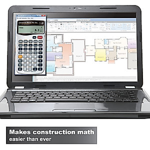 Calculated Industries 4111 Construction Master Pro Software (CD) for Windows | Calculates Construction Math on Your PC | Estimates and Layouts as Handy Pop-up Program