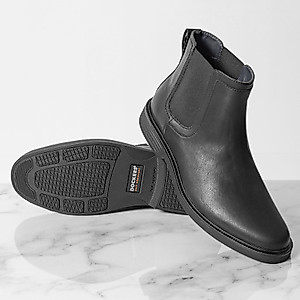 Dockers Mens Townsend Slip Resistant Work Safety Chelsea Boots, Black, 11 M