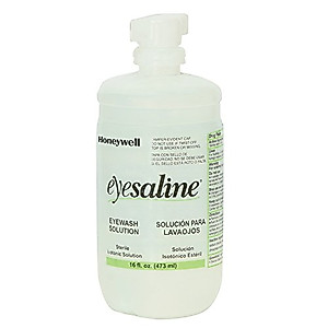 Honeywell Emergency Eyewash 32-000454-0000 Eyesaline Wall Station Refill Bottles, 16 oz. (Pack of 12)