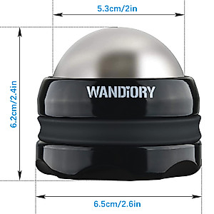 Ice Roller Ball, Cryosphere Cold Massage Roller Ball, Hot/Cold Therapy, Myofascial Release, Muscle Recovery, Trigger Point & Deep Tissue Muscle Relief, for Neck, Back, Shoulders, Arms, Legs, Foot etc
