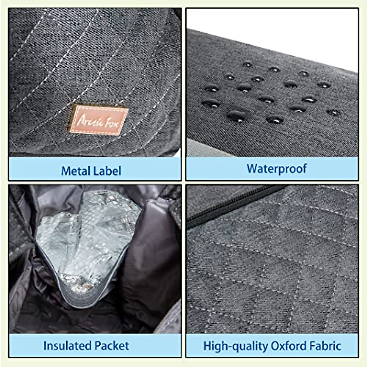 Arctic fox Laptop Tote Bag for Women/Men, 15.6'' Computer Messenger Teacher Work Bag with Padded Laptop Case for Business, Office and Travel.