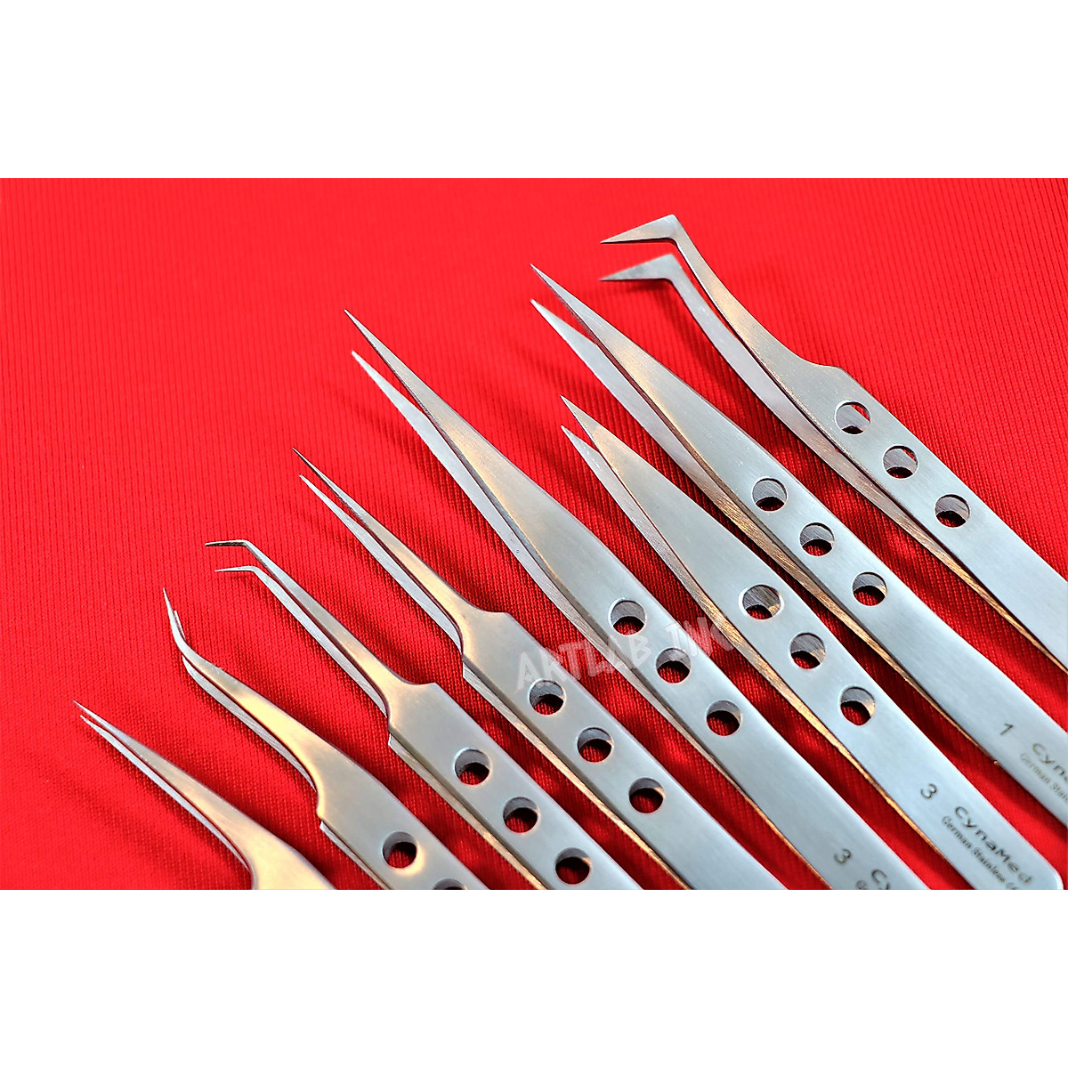 Premium Eyelash Extensions Tweezers 11 PCS,Stainless Steel Lash Tweezers Precision Tweezers for Eyelash Extensions Tweezers Application Tools Craft Tweezers,Jewelry Tweezers, Ingrown Tweezers