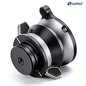 Leofoto LBQ-60S 60mm Leveling Base Half Ball Quick Adjust Leveler Head for Mr Q Ideal for LQ-324C & LQ-365C