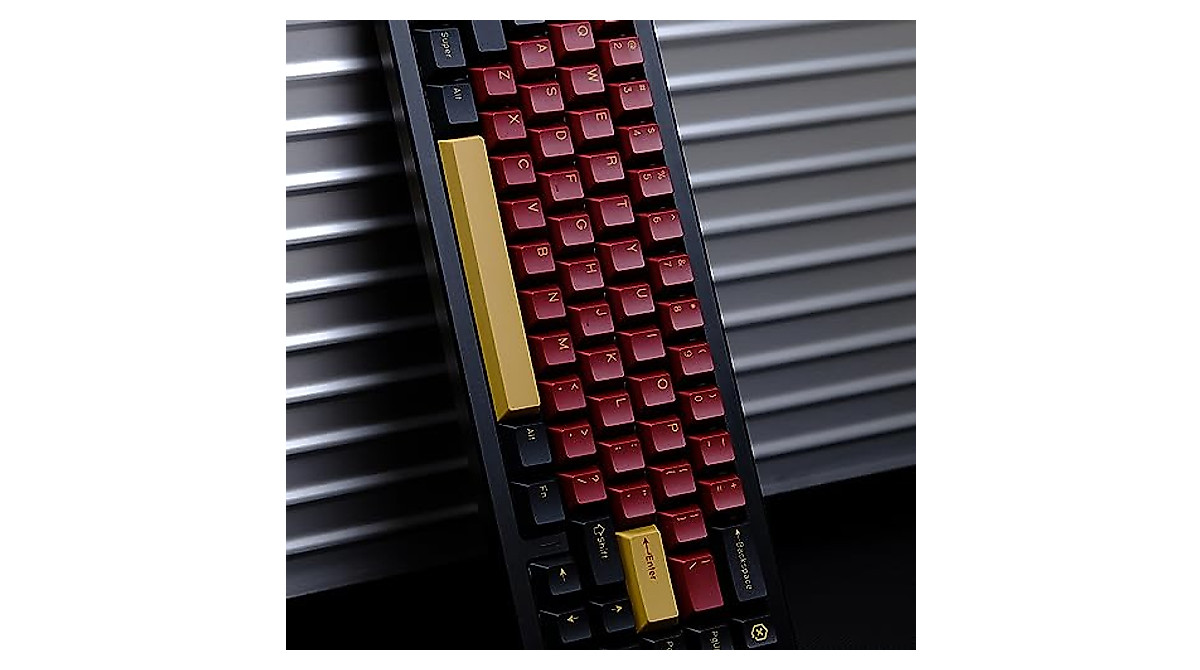 175 Keys Red Samurai Keycaps PBT Double Shot Cherry Profile Keycap for ...