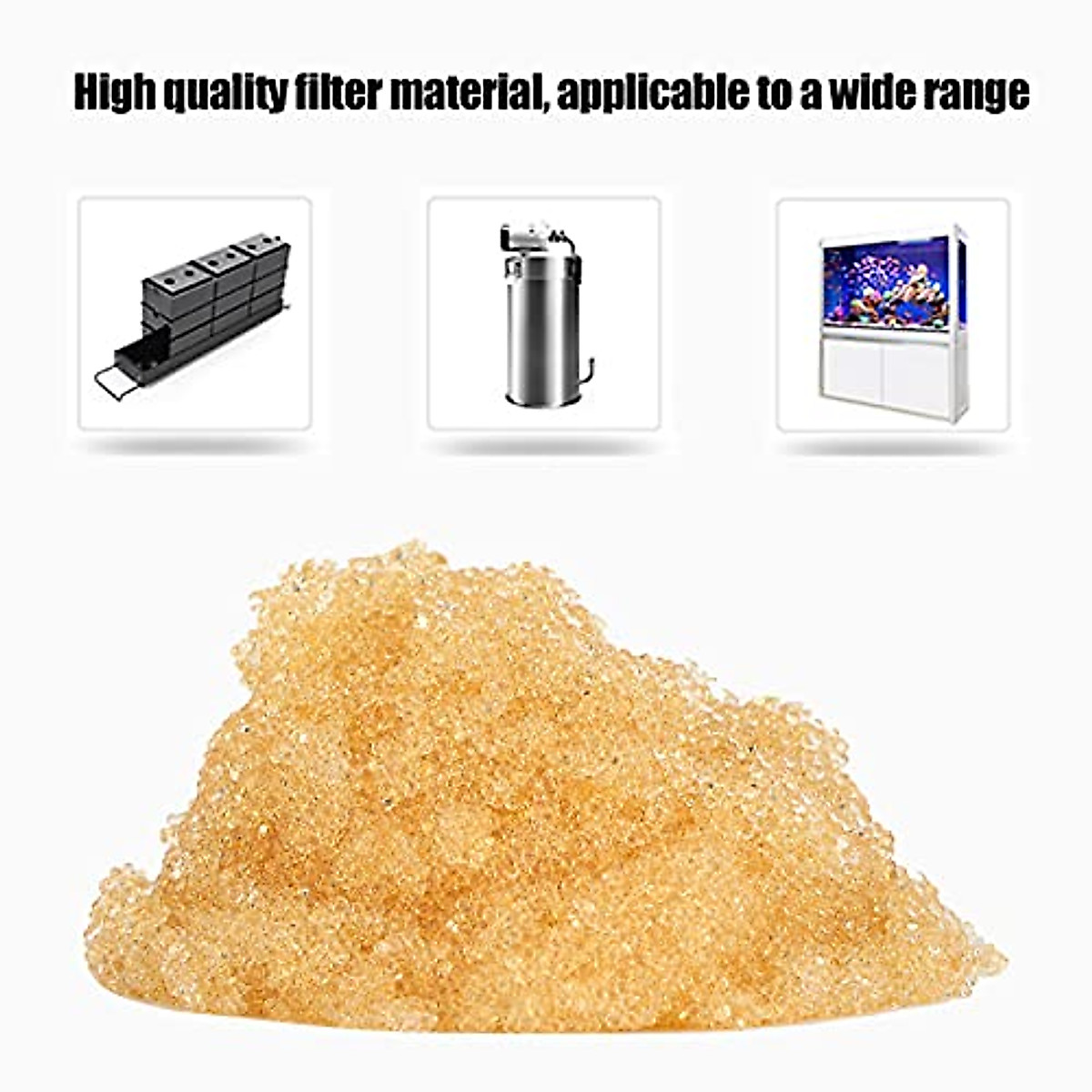 500ML Water Softener Resin Media,Aquarium Water Softener Pillow Exchange Filter Reducer Water Softener Resin for Well Water or City Water