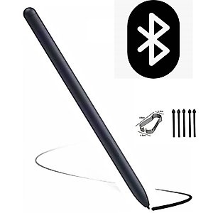 Tab S7 S Pen (WithBluetooth) (4,096 Pressure) Replacement for Samsung Galaxy Tab S7|Tab S7 Plus All Verisons +Tibs/Nibs (Black)